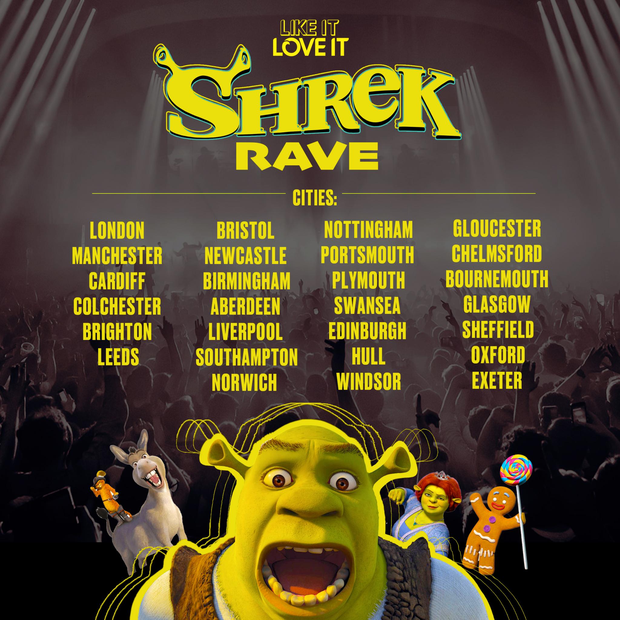 Shrek Rave – Bristol | The Brunch Club