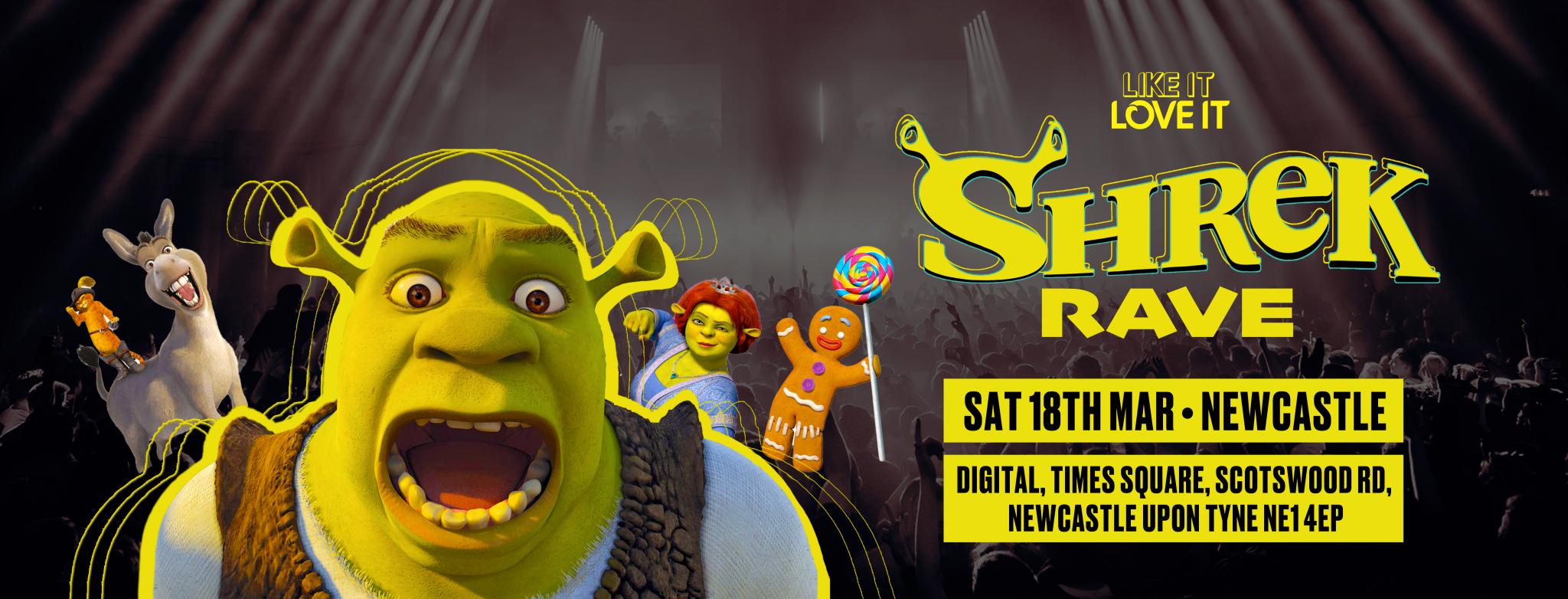 Shrek Rave – Newcastle | The Brunch Club