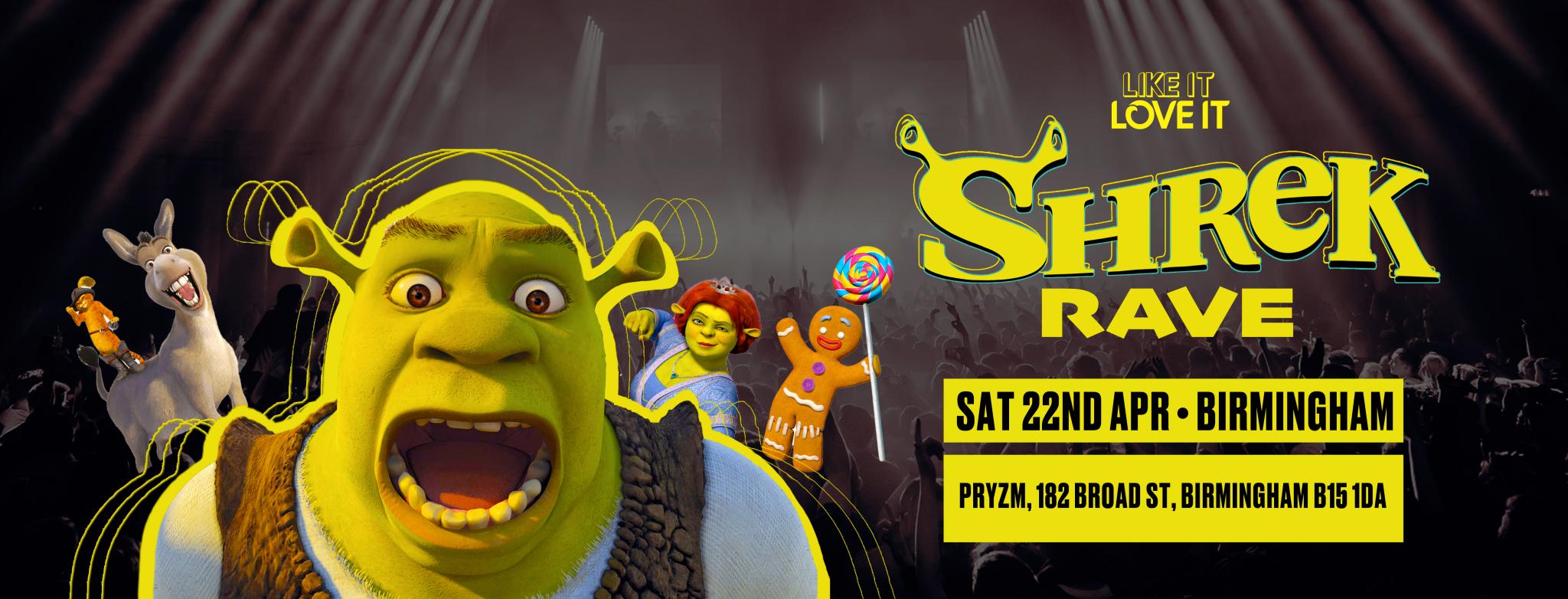Shrek Rave – Birmingham | The Brunch Club