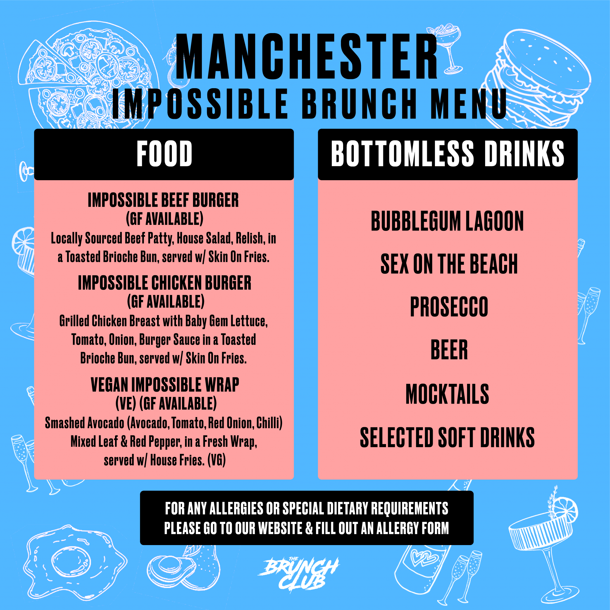 OLD VENUE Pitbull Bottomless Brunch – Manchester | The Brunch Club